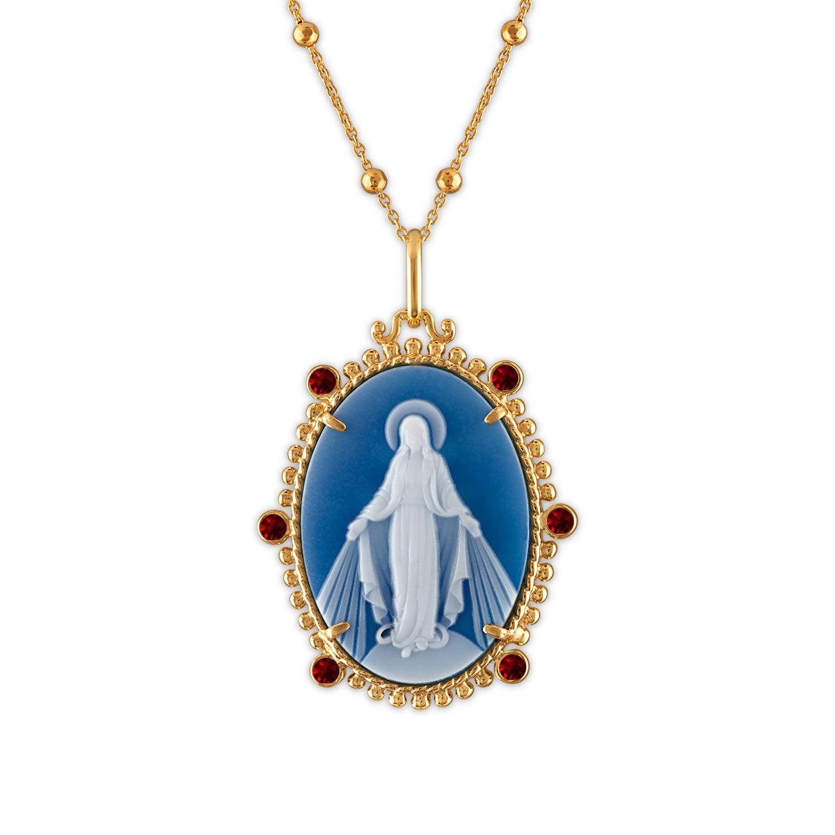 Emperatriz Miraculous Mary Medallion - Ruby Edition – Frank Ronay