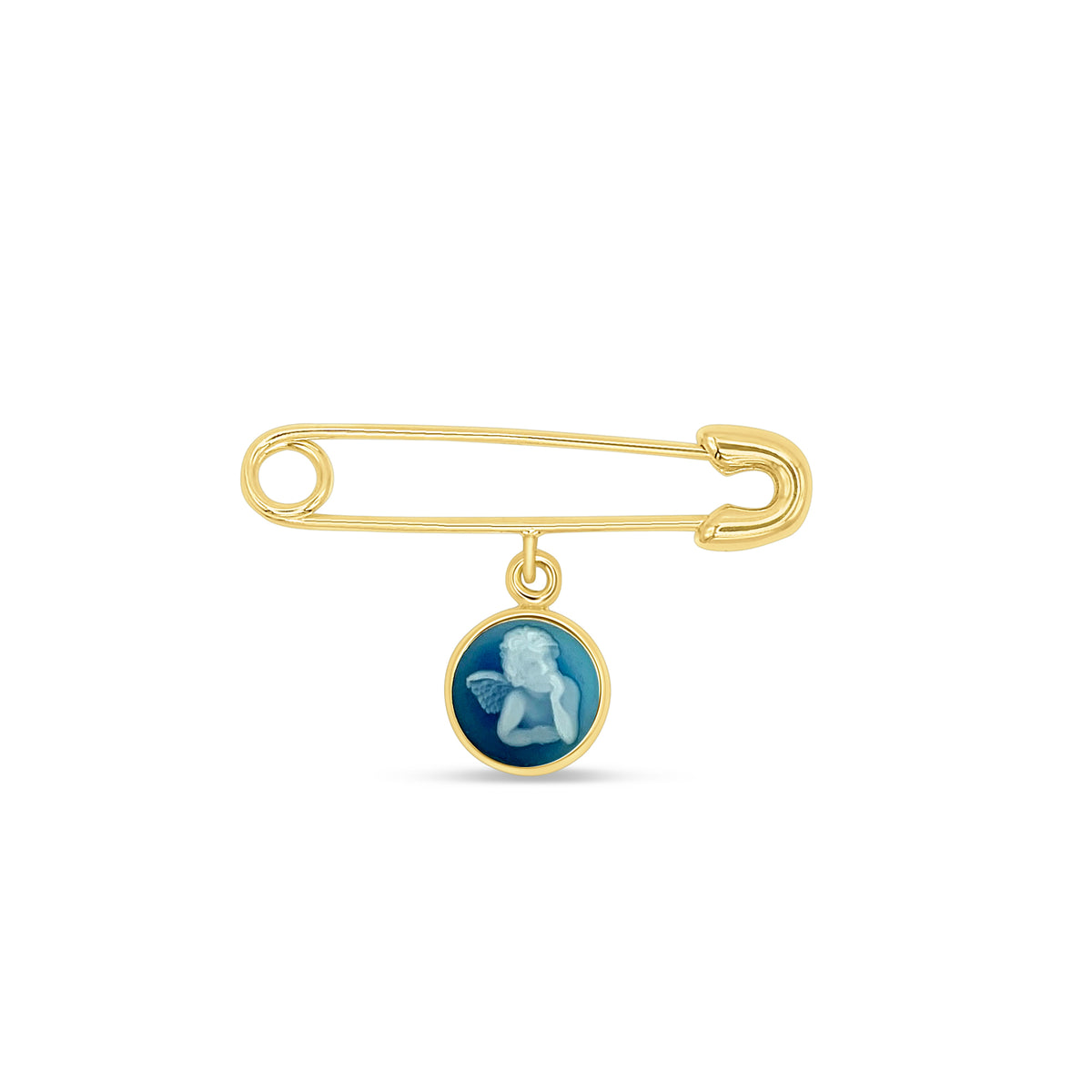 Blue Guardian Angel Safety Pin Brooch – Frank Ronay